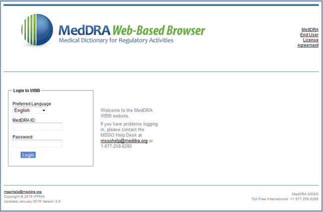 MedDRA Web-Based Browser User Guide