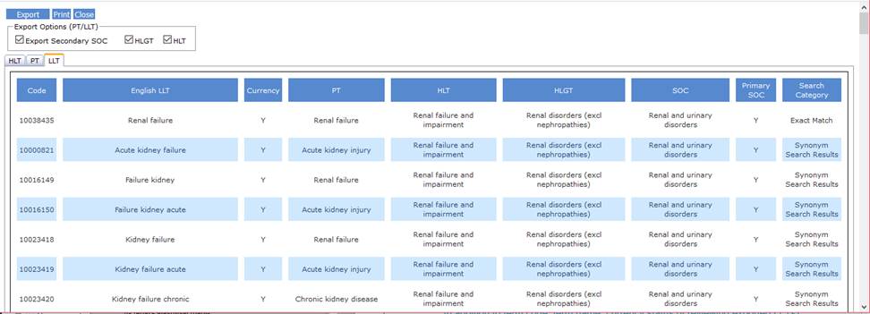 MedDRA Web-Based Browser User Guide