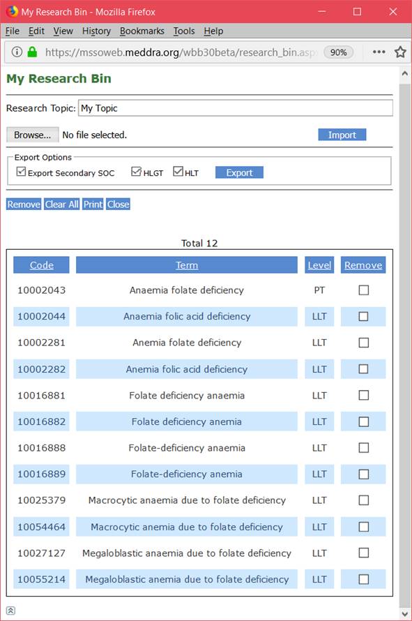 MedDRA Web-Based Browser User Guide
