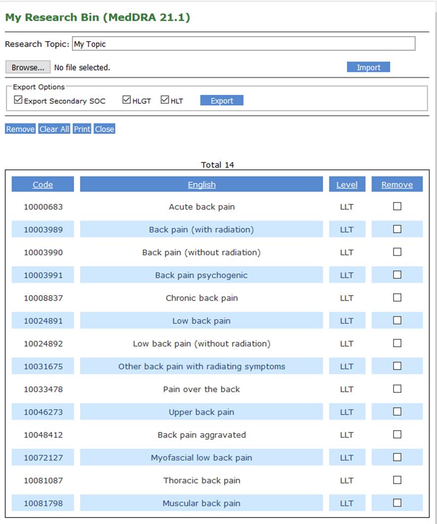MedDRA Web-Based Browser User Guide
